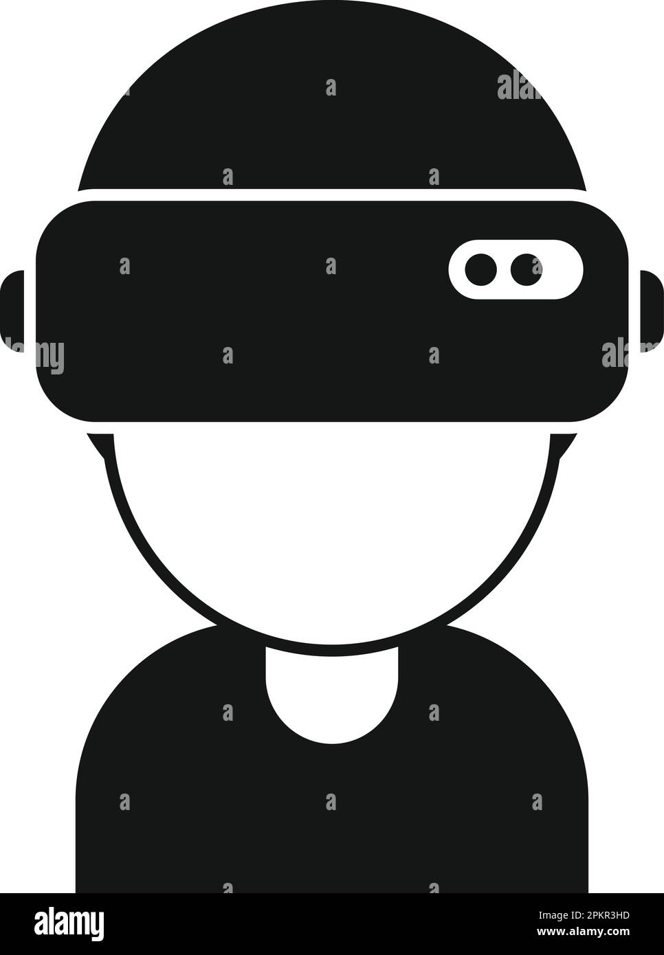 Helmet equipment icon simple vector. Virtual glasses. Game mask Stock ...