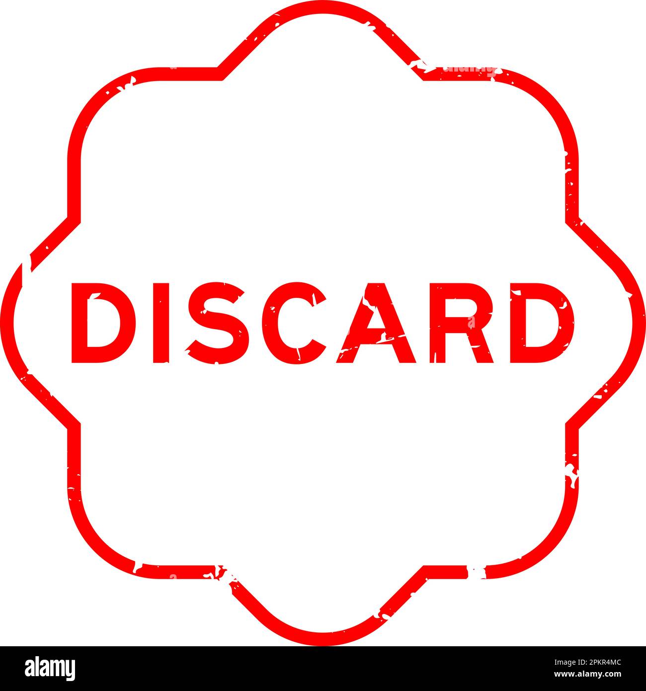 Grunge red discard word rubber seal stamp on wthie background Stock Vector Image & Art - Alamy