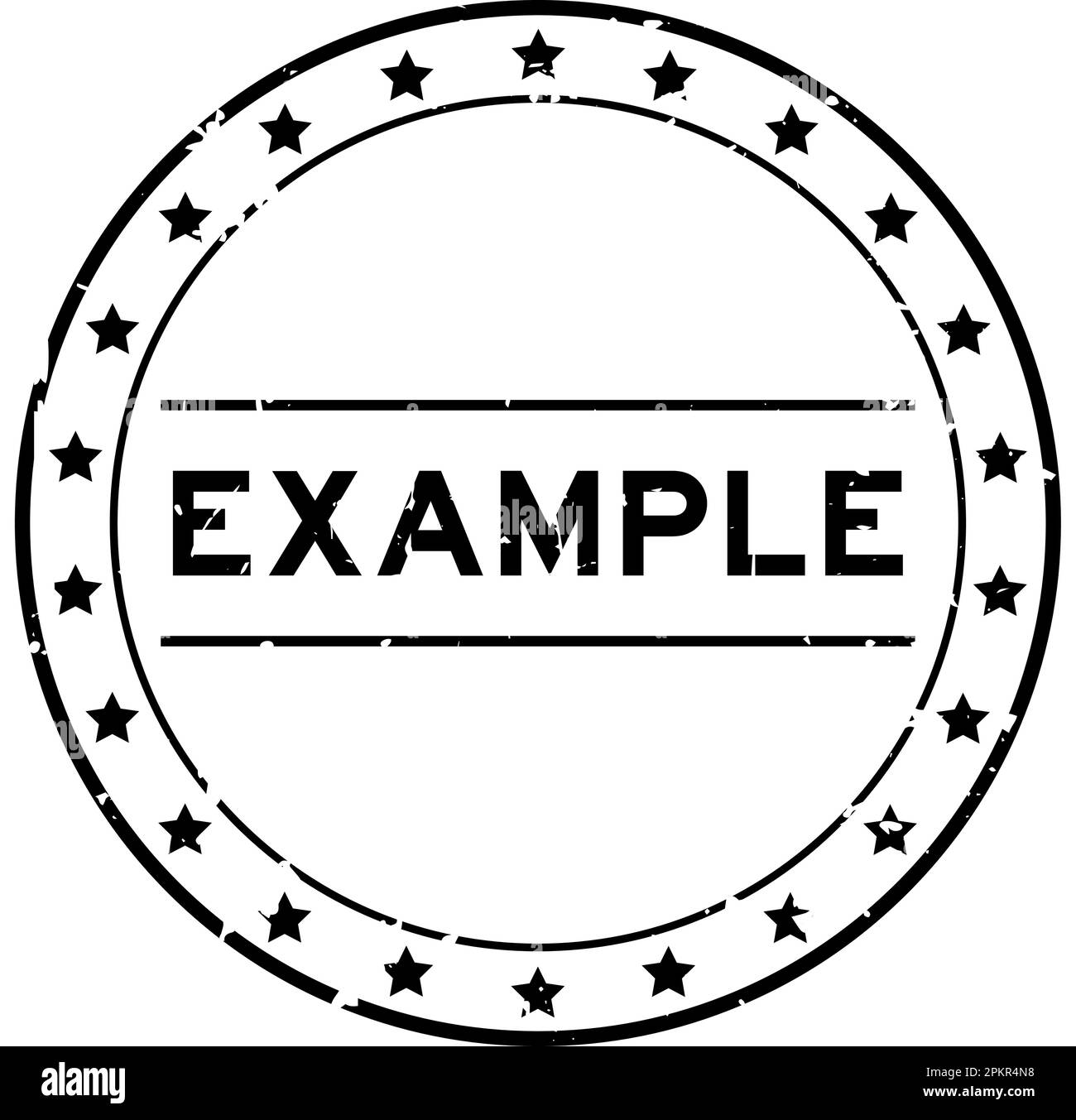 Grunge black example word round rubber seal stamp on white background Stock Vector Image & Art ...