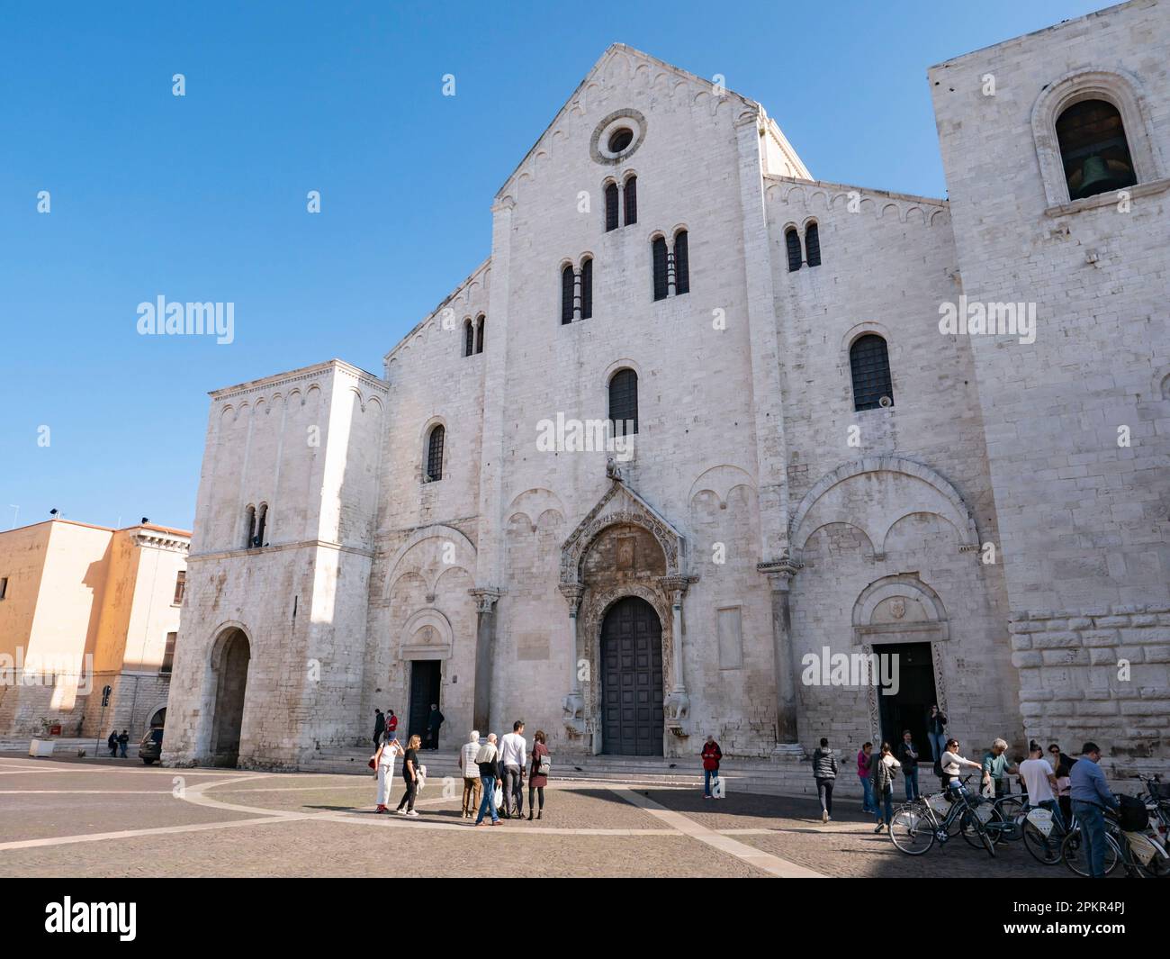 BARI, ITALY - OCTOBER 30, 2021: Basilica San Nicola at Piazza San ...