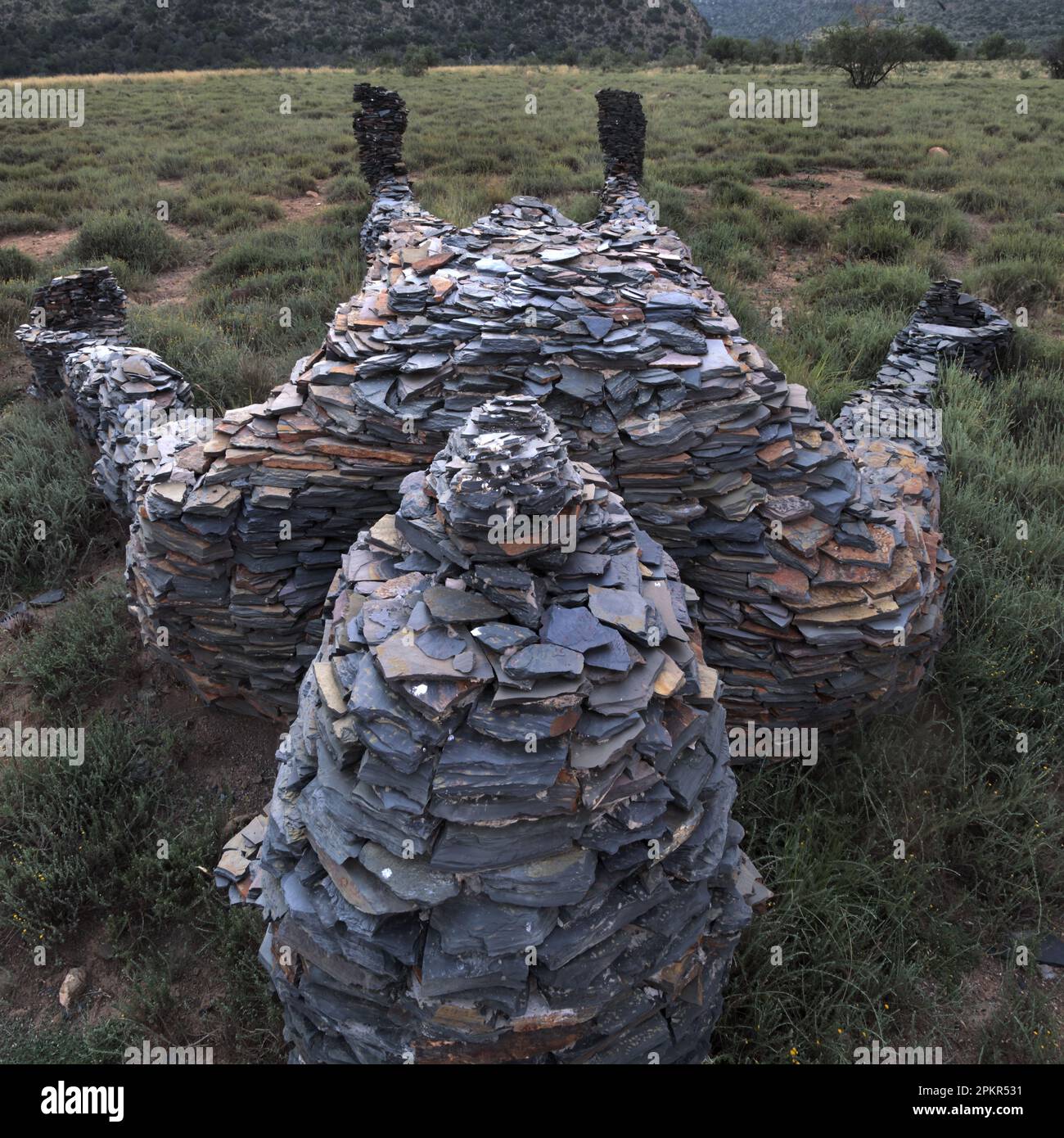 'The Giant', a sculpture by Angus Taylor, lies in the Karoo landscape ...