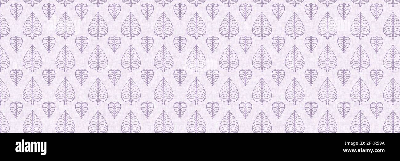 Gender neutral foliage leaf seamless raster border. Simple whimsical 2 ...