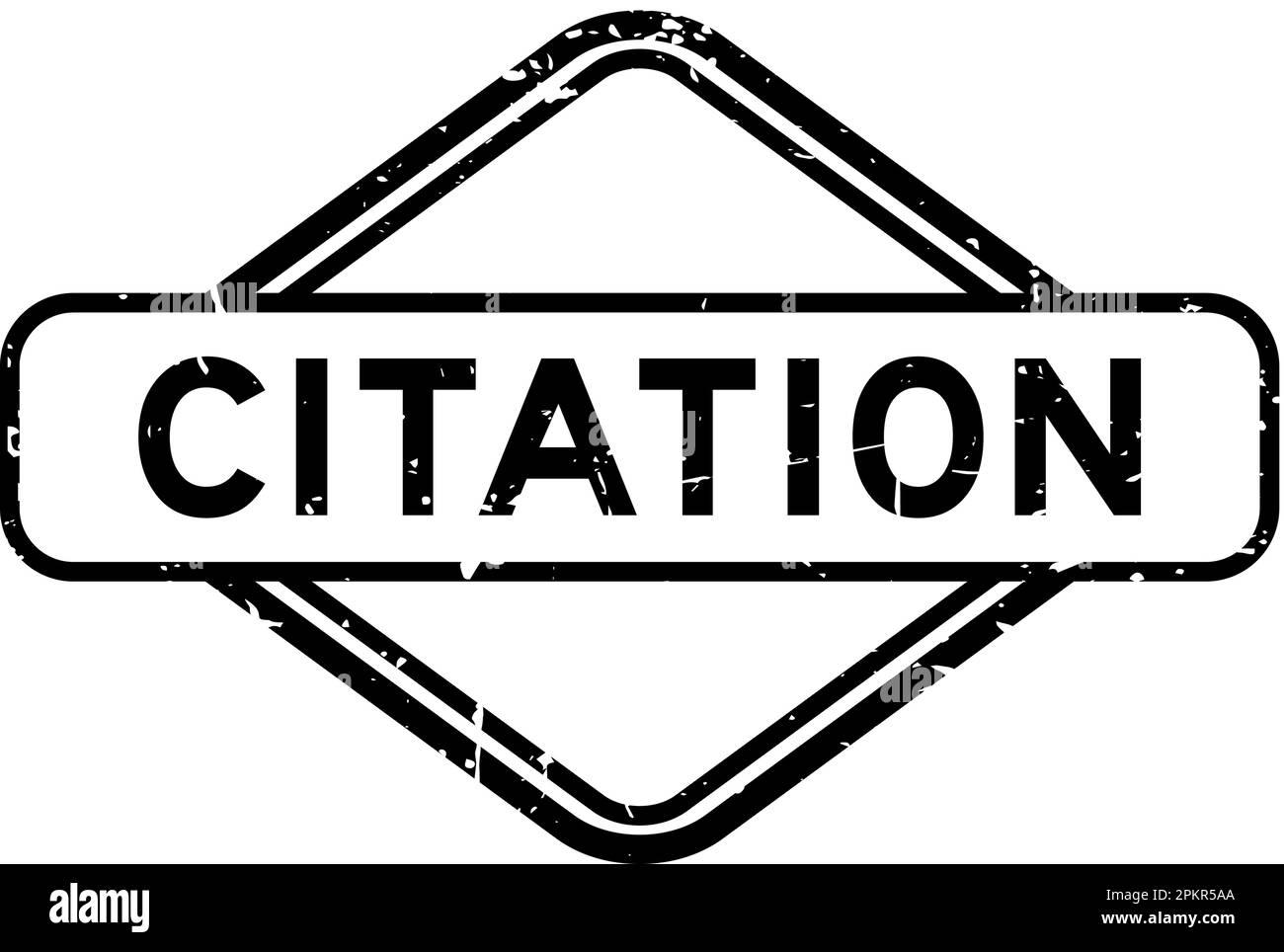 Grunge black citation word rubber seal stamp on white background Stock ...