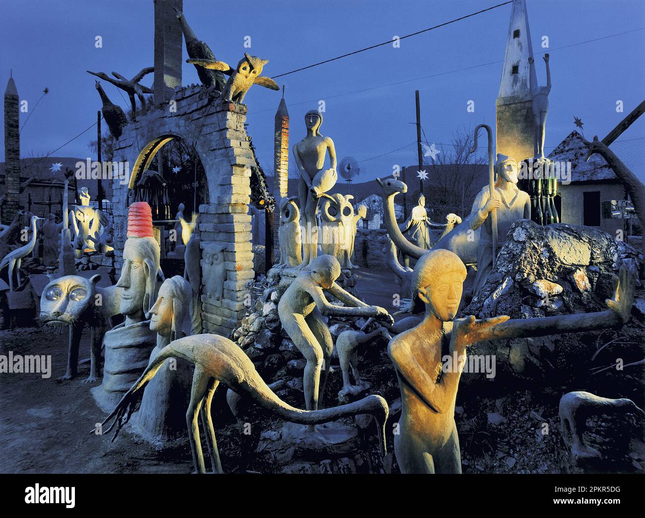 The Owl House and Camel Yard were created by eccentric artist Helen ...