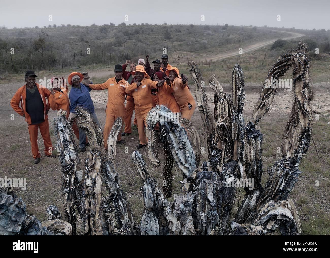 A Community poverty relief programme bring a group of Coloureds ...