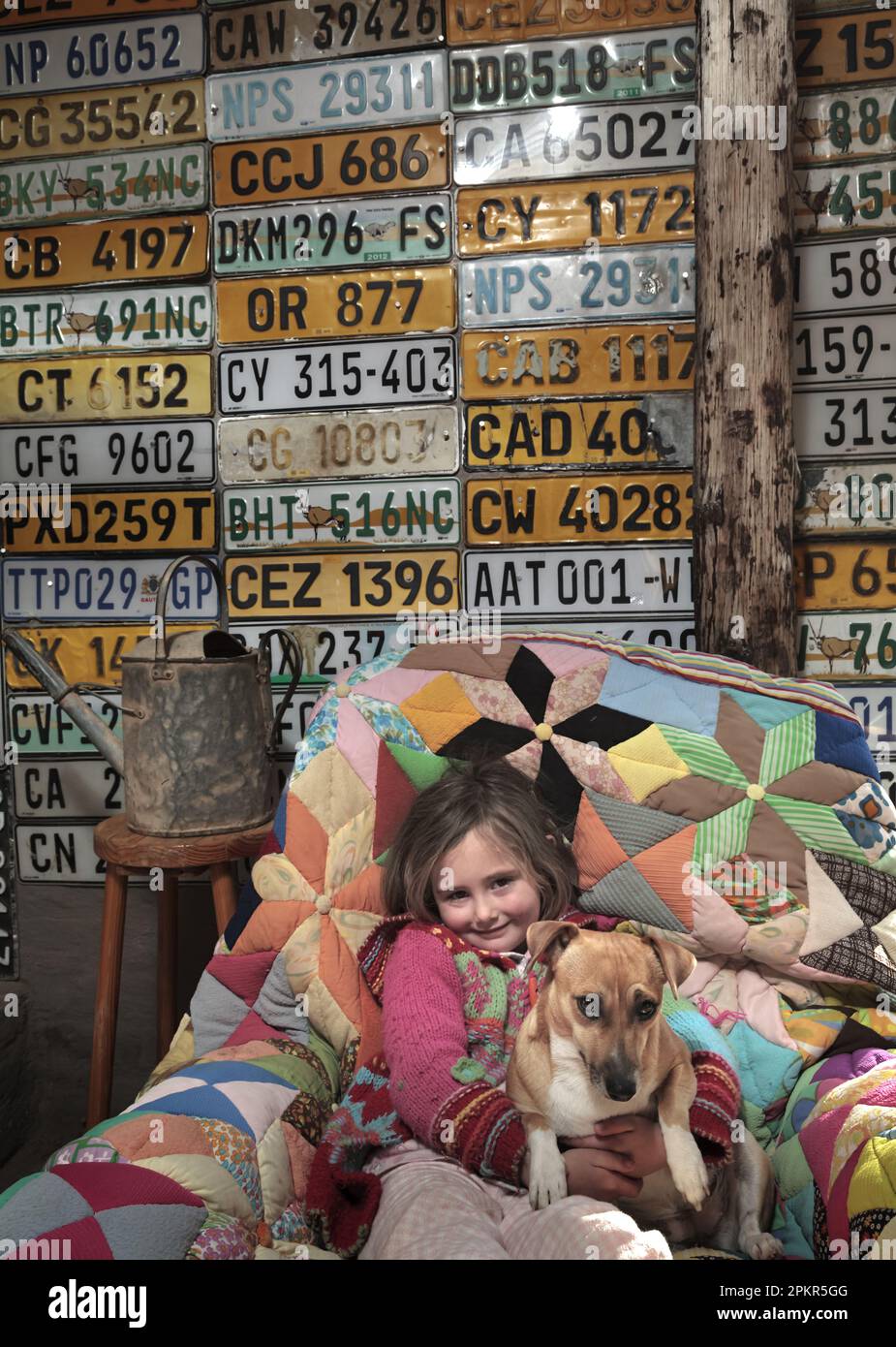 Bianca Naudé holds her dog 'Koekie'. Her parents own the 'Williston ...