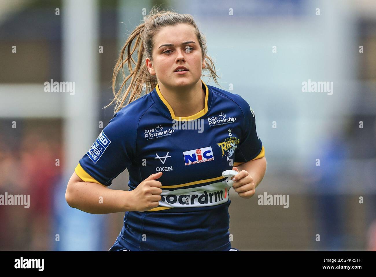 Leeds, UK. 09th Apr, 2023. Sam Hulme of Leeds Rhinos during the Betfred ...