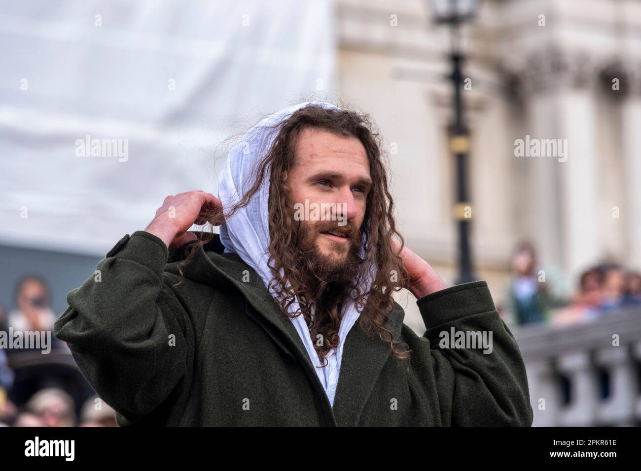 The Passion of Christ open air play by Wintershall in Trafalgar Square ...