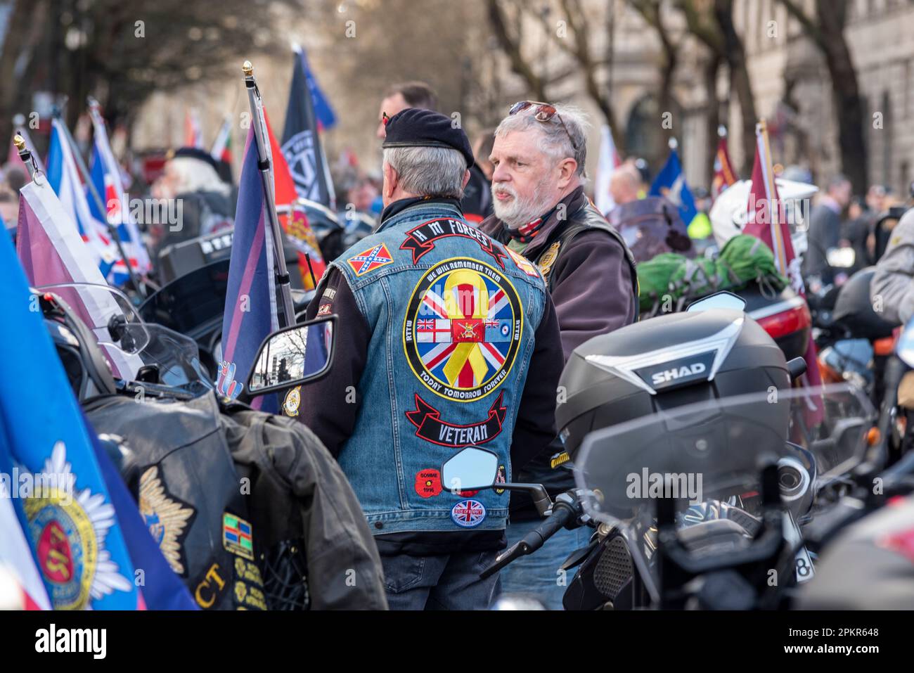 Ride of Respect in memory of the late Queen Elizabeth II by military ...