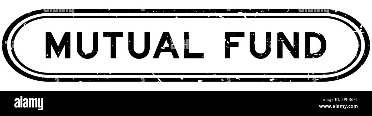 Grunge black mutual fund word rubber seal stamp on white background ...