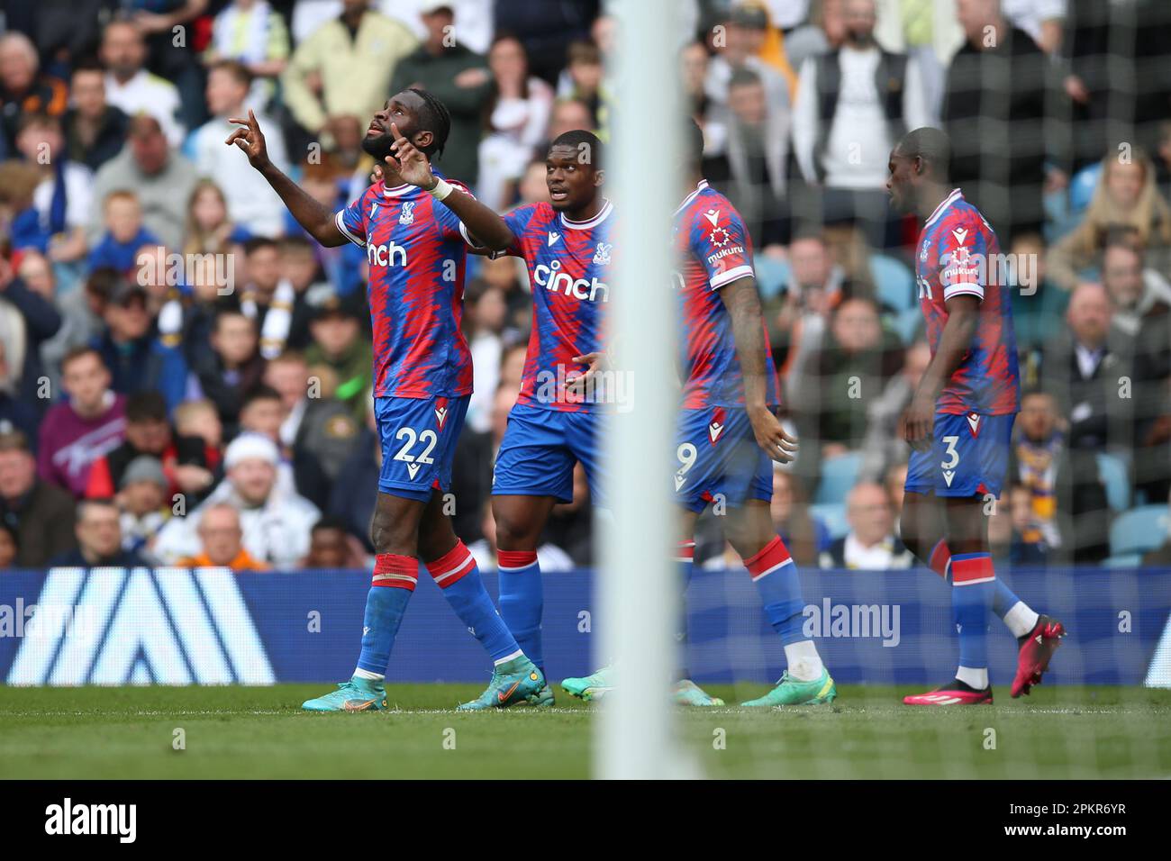 Crystal Palace’s Odsonne Edouard celebrates after scoring their sides ...