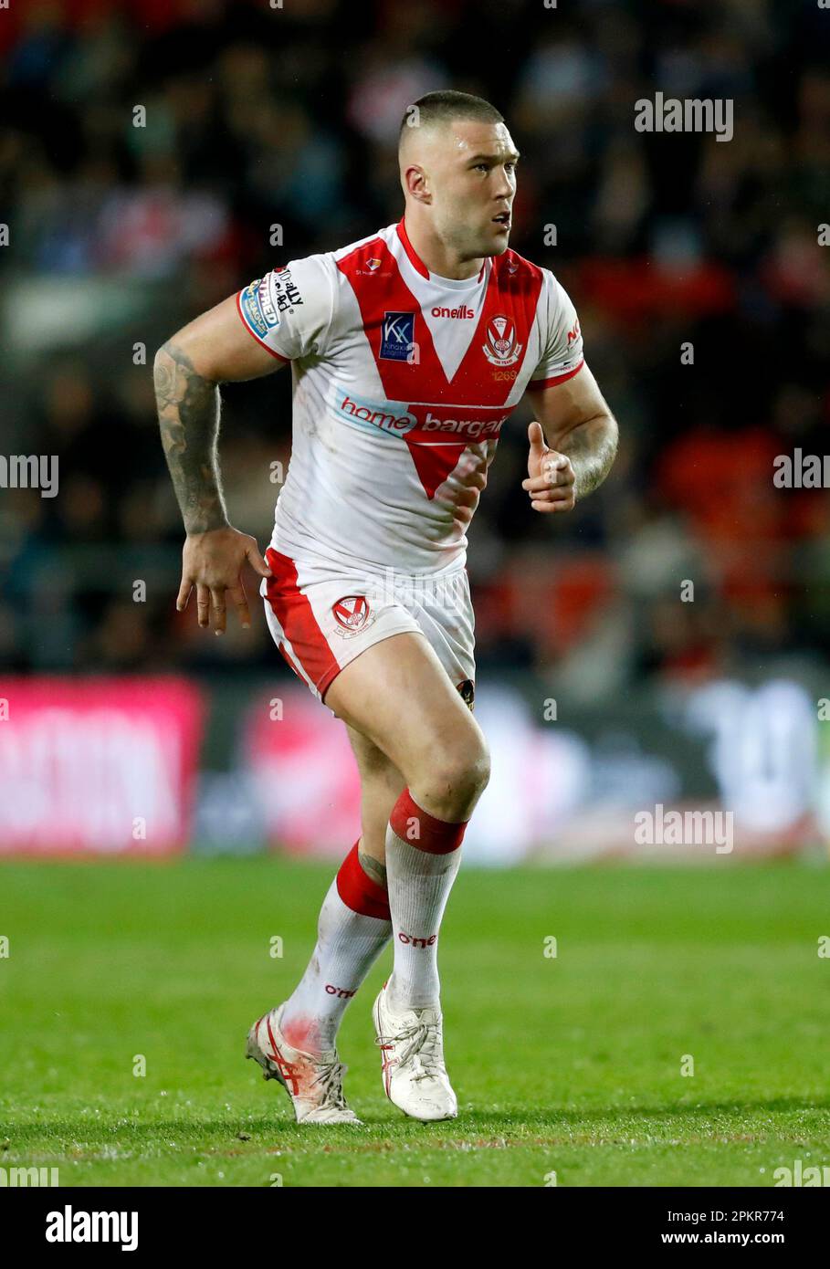 St Helens' Curtis Sironen in action during the Betfred Super League ...
