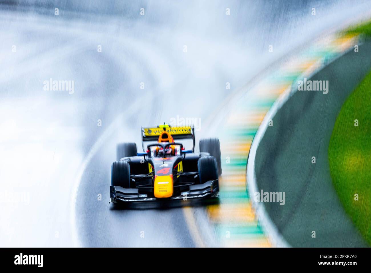 Enzo Fittipaldi of Brazil driving the Rodin Carlin (4) during F2 ...
