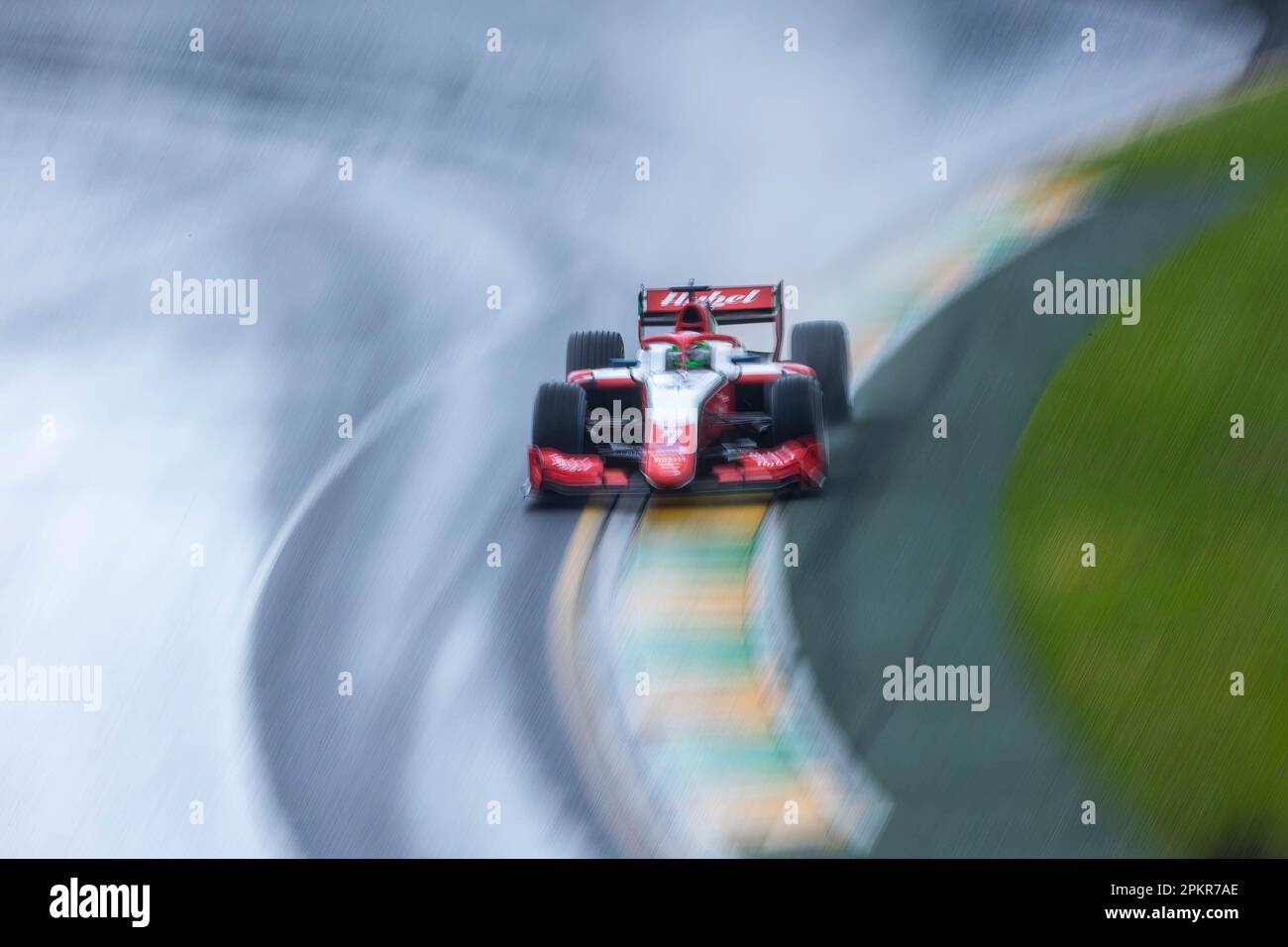 Frederik Vesti of Denmark driving the PREMA Racing (7) during F2 ...