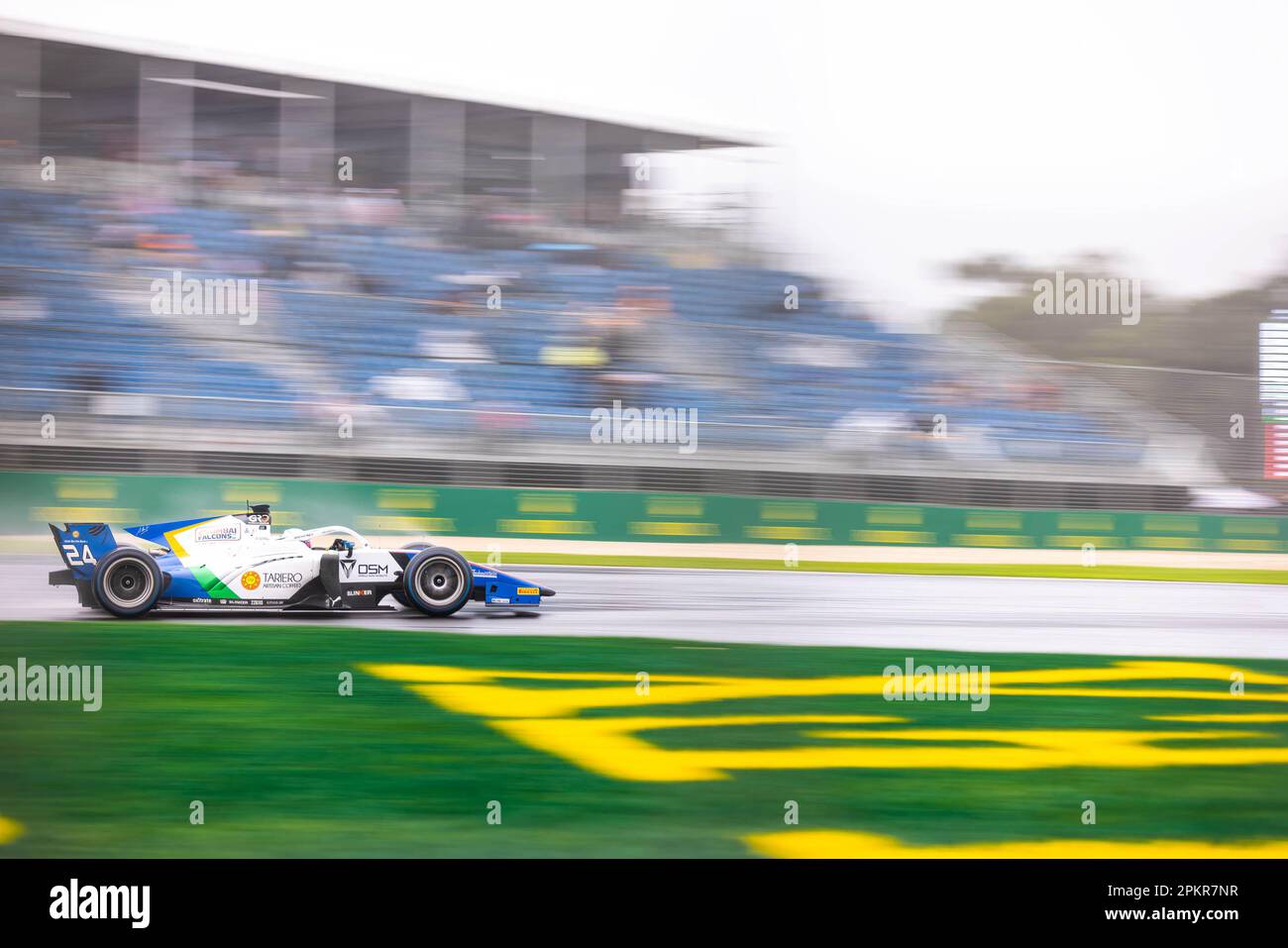 Kush Maini of India driving the Campos Racing (24) during F2 qualifying ...