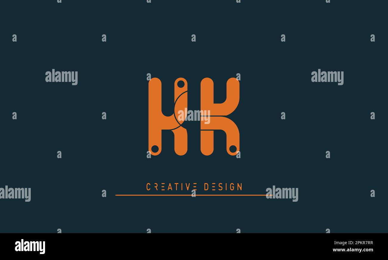 Alphabet letters Initials Monogram logo KK Stock Vector Image & Art - Alamy