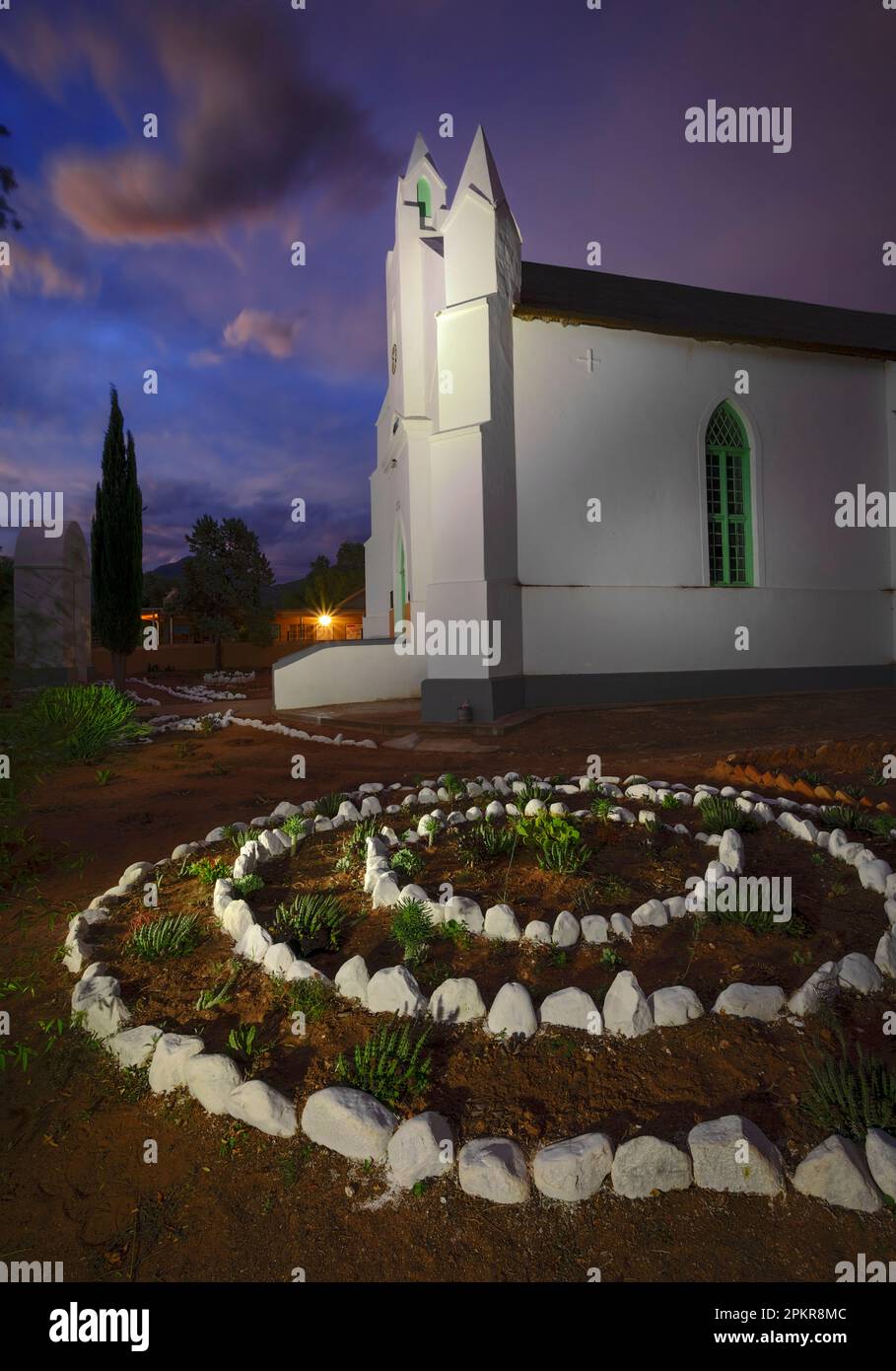 The Amaliënstein Church in Zoar Stock Photo - Alamy