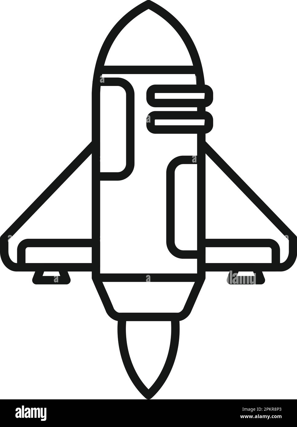 Ship launch icon outline vector. Rocket fire. Sky startup Stock Vector ...