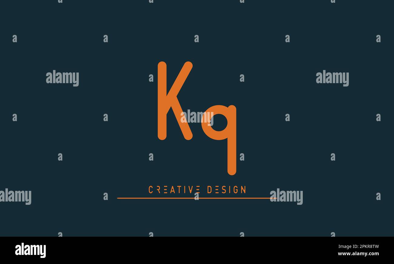 Alphabet letters Initials Monogram logo KQ , QK Stock Vector Image ...