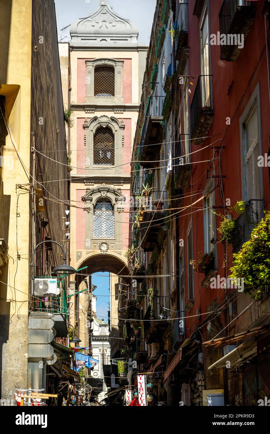 Italien, Neapel, Via S. Gregorio Armeno, (Krippenstrasse Stock Photo ...