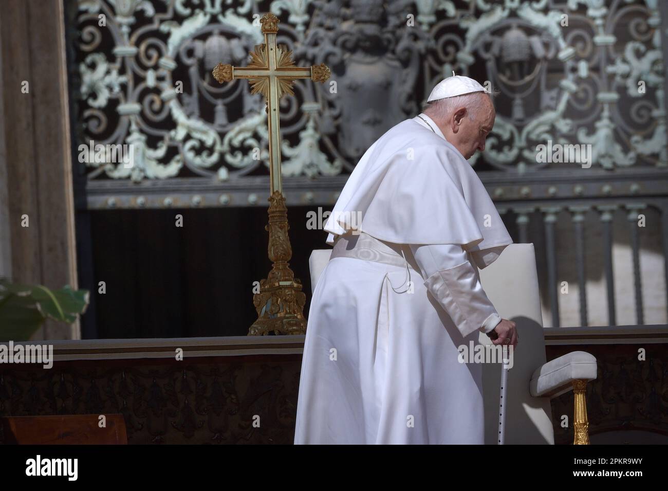 Pope Francis During the Easter Mass in St. Peter's Square, at the ...