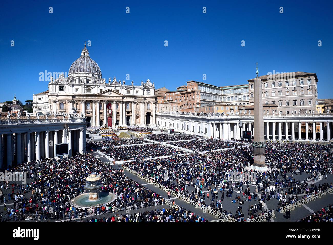 Pope Francis During the Easter Mass in St. Peter's Square, at the ...