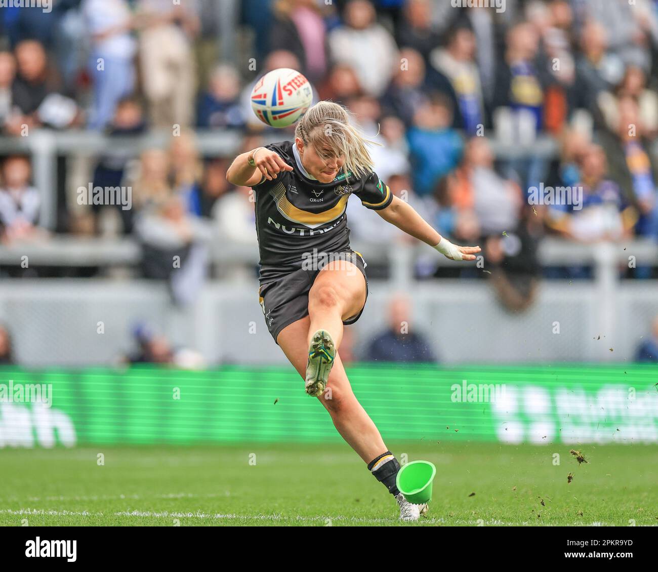 Tara-Jane Stanley of York Valkyrie converts for a goal during the ...