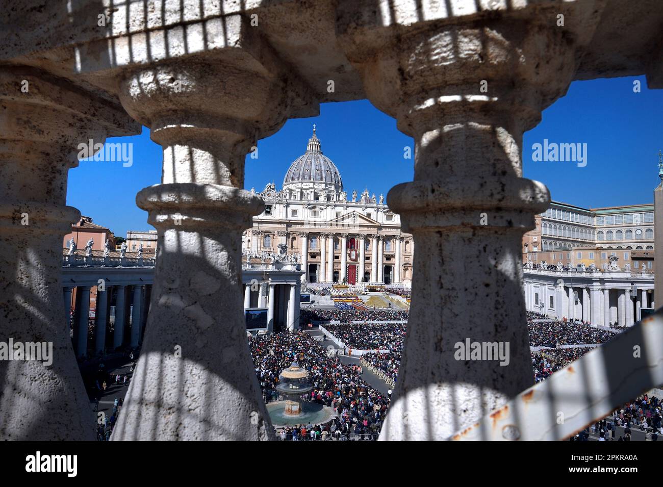 Pope Francis During the Easter Mass in St. Peter's Square, at the ...