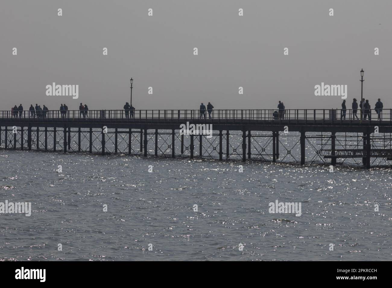 Southend on Sea, UK. 9th Apr 2023. People enjoy the warm weather for ...