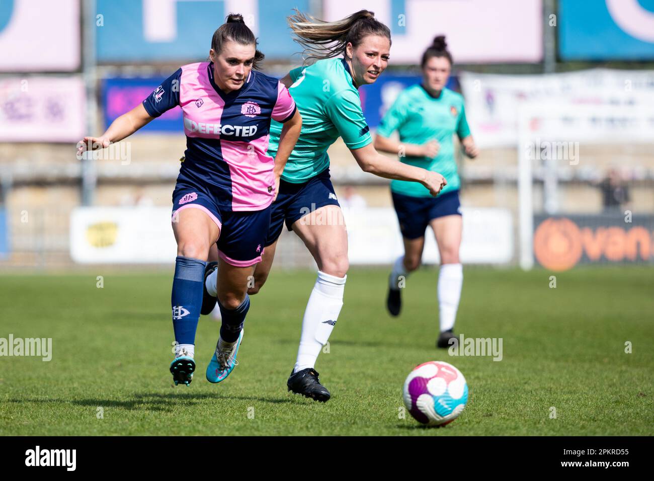 London, England, April 9th 2023:x Mia Lockett (Dulwich Hamlet) in ...