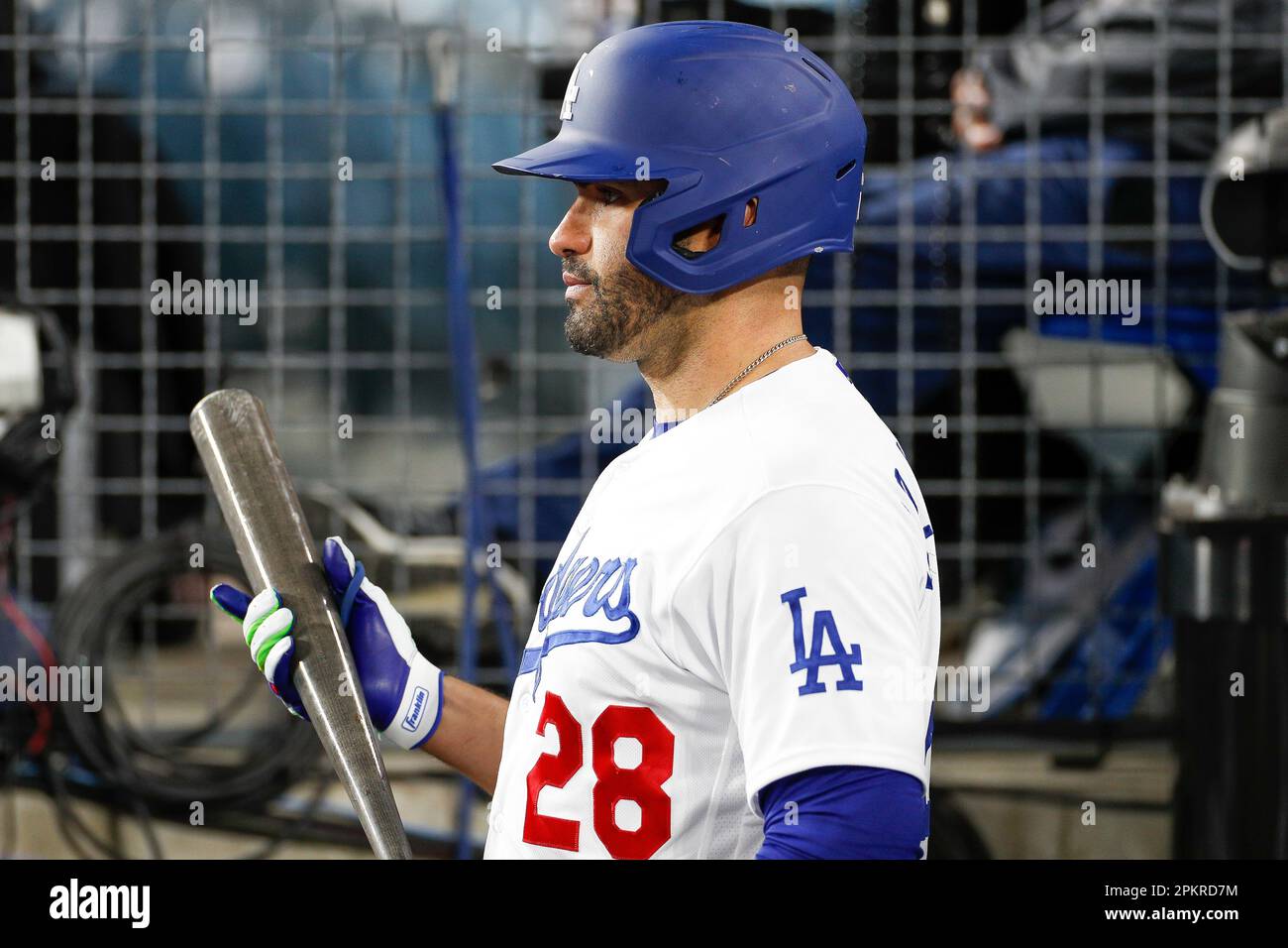 LOS ANGELES, CA - MARCH 31: Los Angeles Dodgers left fielder J.D ...