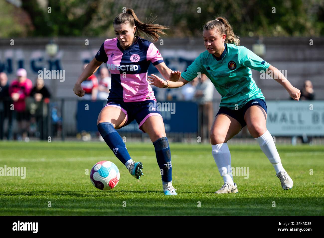 London, England, April 9th 2023:x Mia Lockett (Dulwich Hamlet) in ...