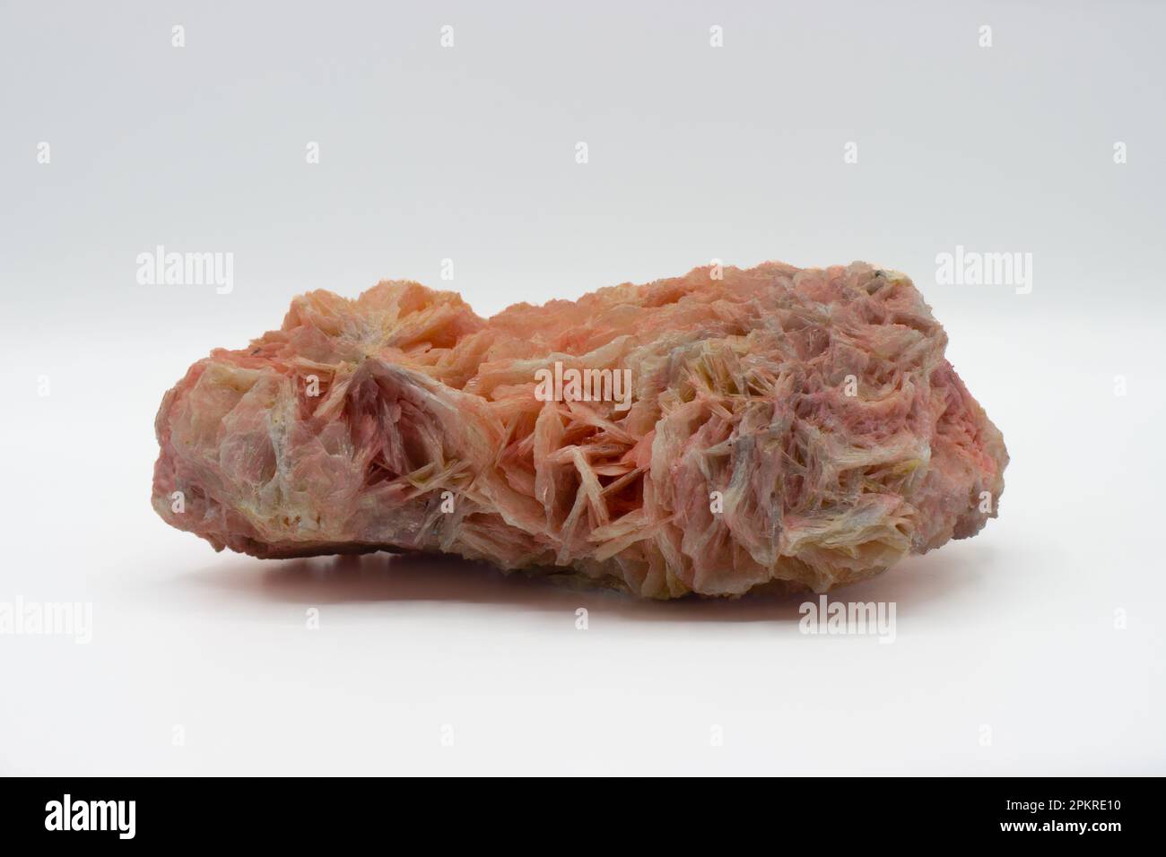 Pink rhodochrosite crystal. Mineral stone Stock Photo - Alamy