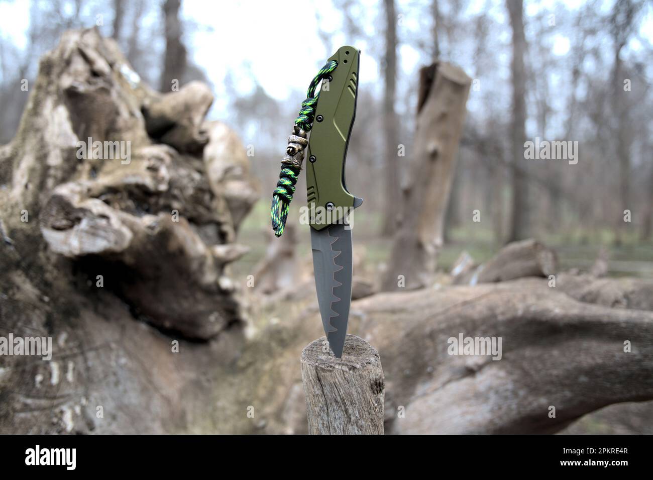 Folding knife beautiful design cutting double color edge green handle ...