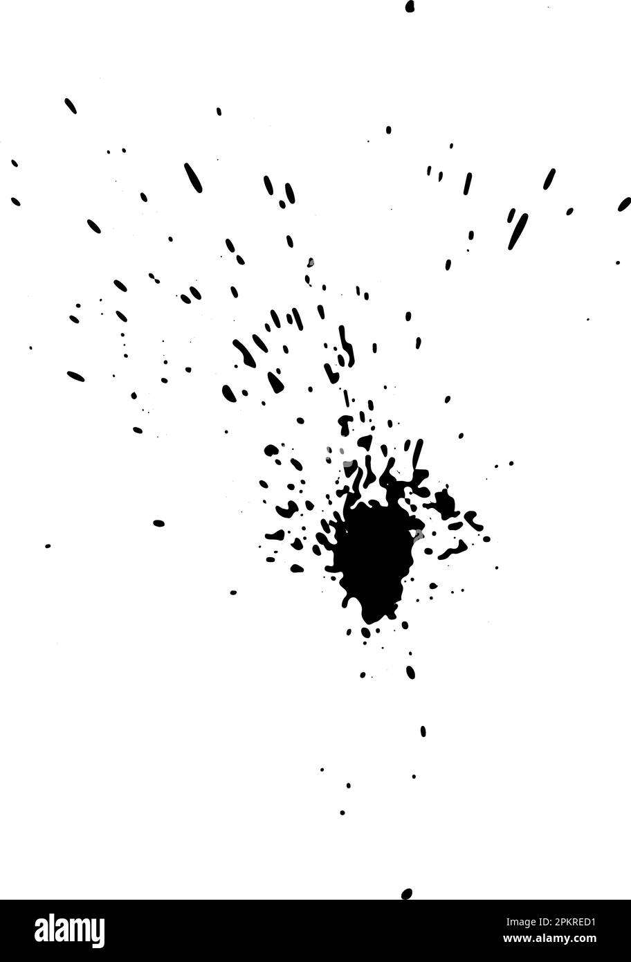 Spray paint brush, splatter patterns, texture, ink drop on vector Stock ...
