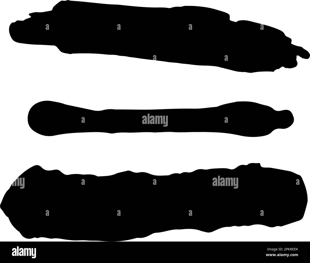 A collection of line brush effect of ink marker, paint drop on vector ...