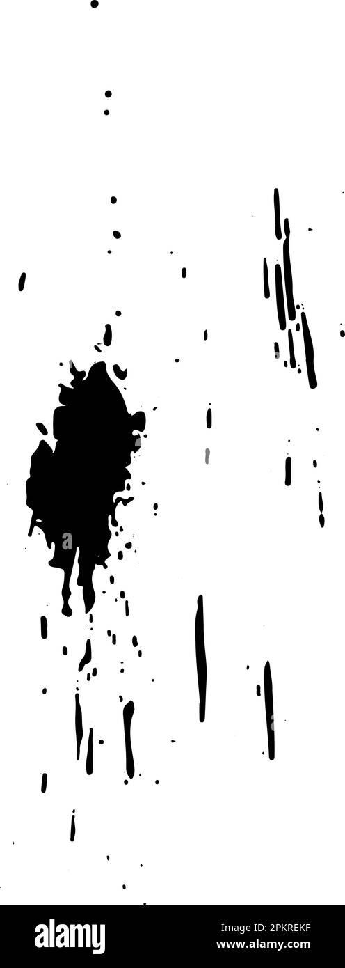 Spray paint brush, splatter patterns, texture, ink drop on vector Stock ...