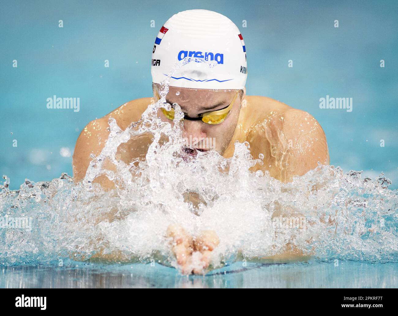 EINDHOVEN - Arno Kamminga in action on the 100 meter breaststroke ...