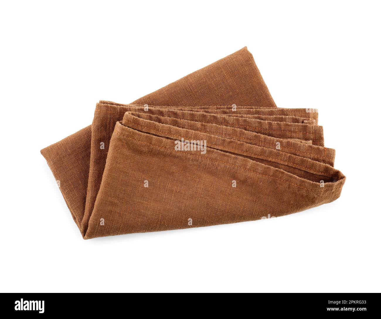 Folded fabric napkin isolated on white background Stock Photo - Alamy