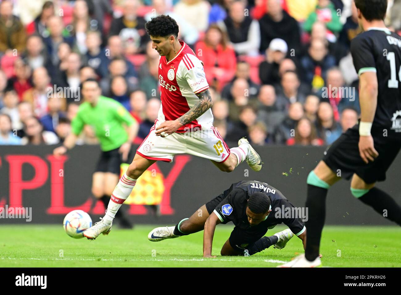 AMSTERDAM - (lr) Jorge Sanchez of Ajax, Deroy Duarte of Fortuna Sittard ...