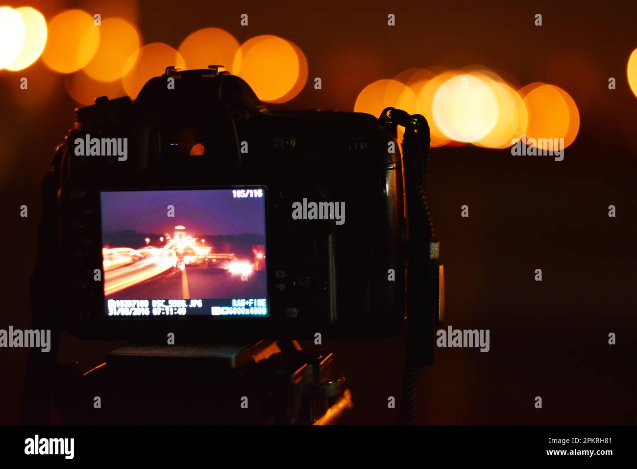 Night view of photography from dslr camera Stock Photo - Alamy