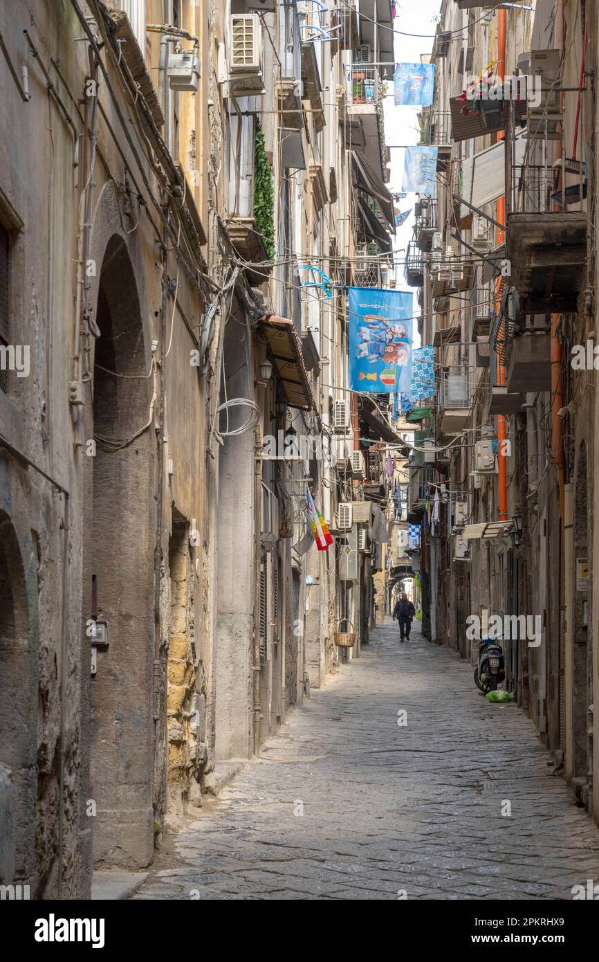 Italien, Neapel, Via Duomo, Via San Biaggio Del Librai (Spaccanapoli ...