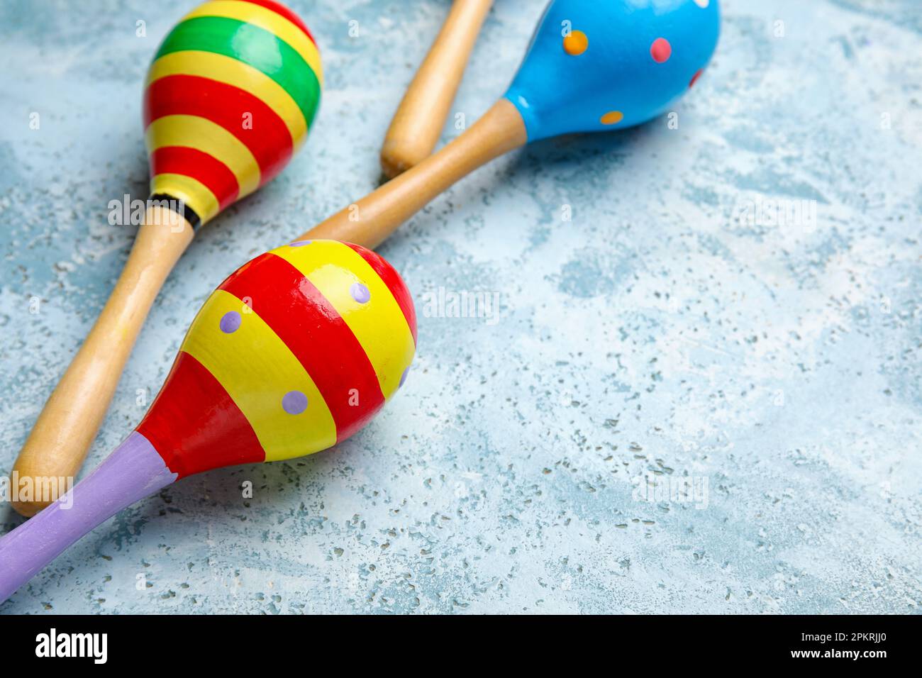 Mexican maracas on grunge background, closeup Stock Photo - Alamy
