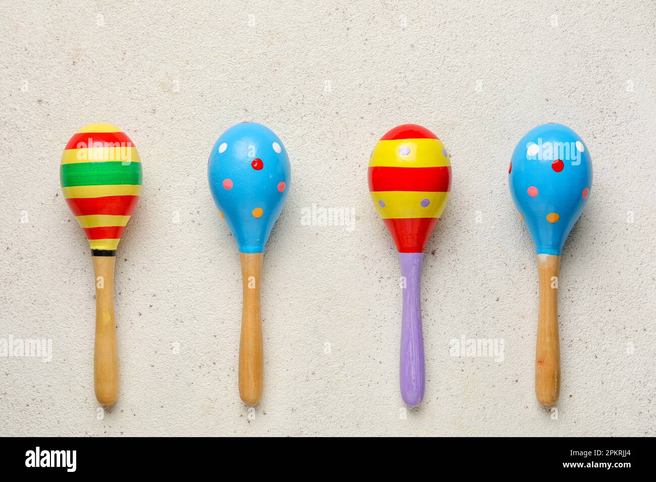 Mexican maracas on white background Stock Photo - Alamy