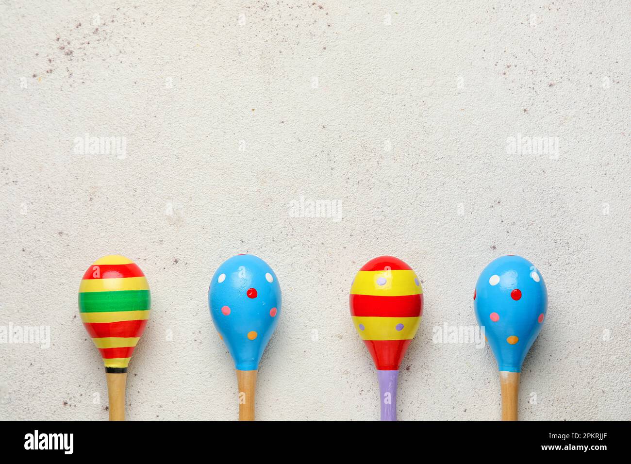 Mexican maracas on white background Stock Photo - Alamy