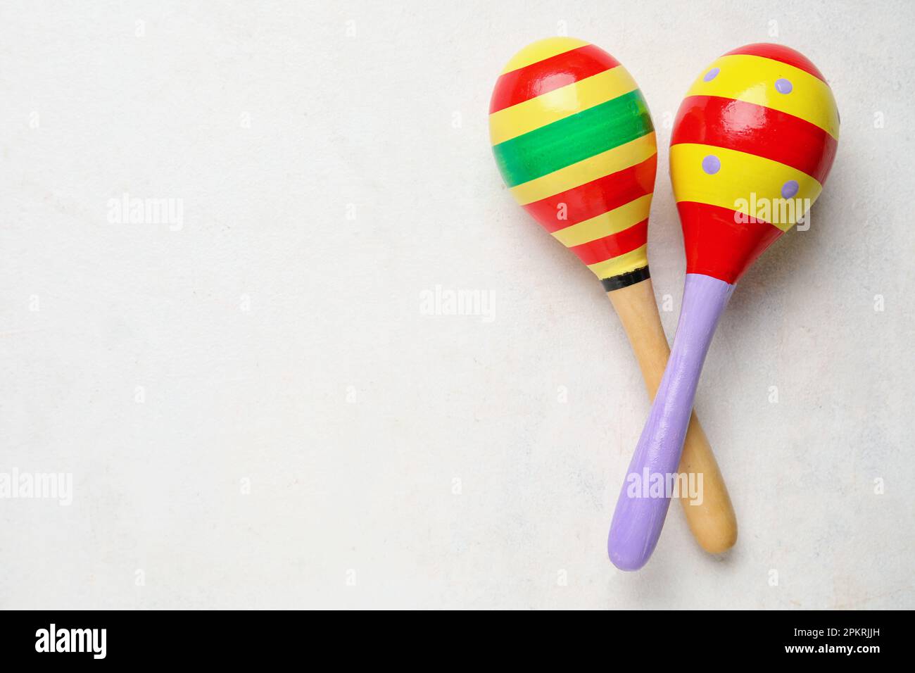 Mexican maracas on white background Stock Photo - Alamy