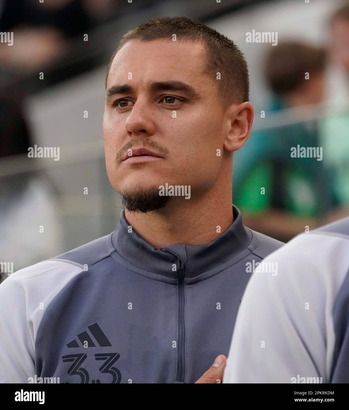 Los Angeles, CA, USA. 8th Apr, 2023. MLS - LAFC defender Aaron Long on ...