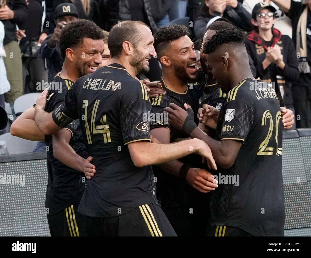 Los Angeles, CA, USA. 8th Apr, 2023. MLS - LAFC forward Denis Bouanga ...