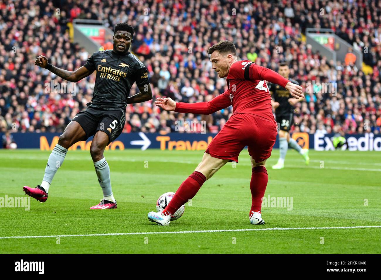 Anfield, Liverpool, Merseyside, UK. 9th Apr, 2023. Premier League ...