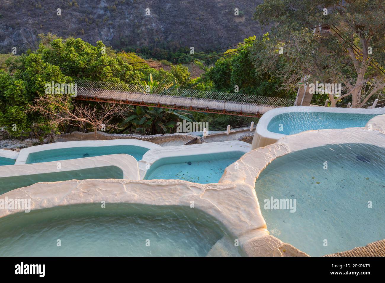 Unusual thermal pools Tolantongo in Mexico Stock Photo - Alamy